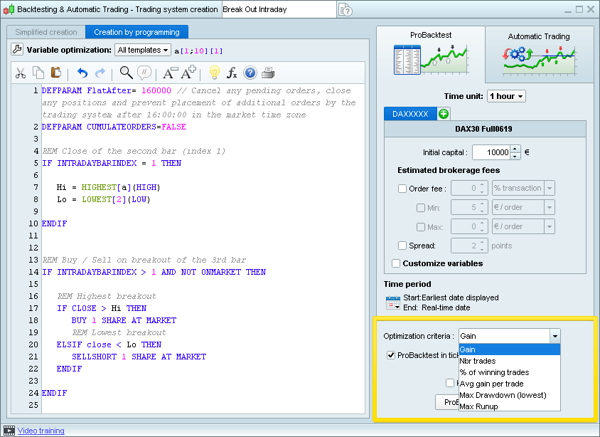 New features of ProRealTime v11.1