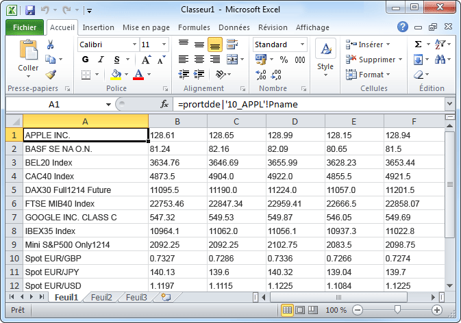 DDE Data Export
