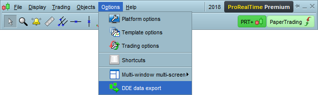 DDE Data Export